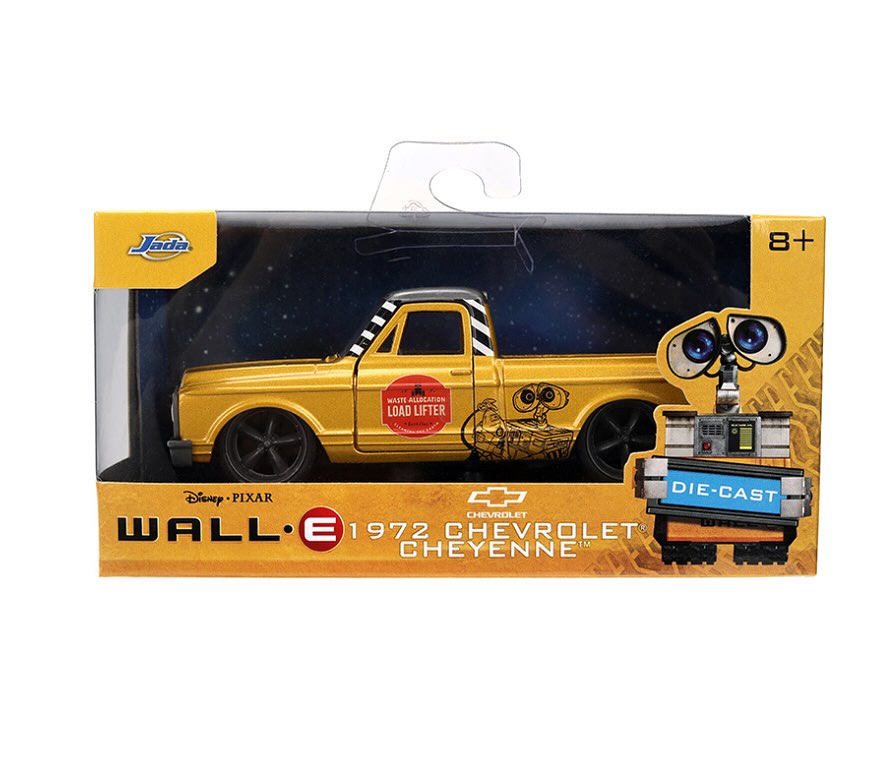 Jada 1:32 Disney Pixar Wall-E Themed 1972 Chevrolet Cheyenne – Gold ...