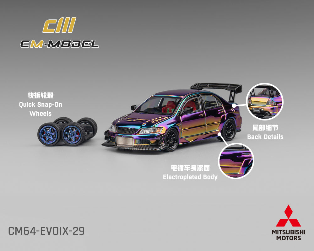 (Preorder) CM Model 1:64 Mitsubishi Lancer Evolution IX Widebody – Chr ...
