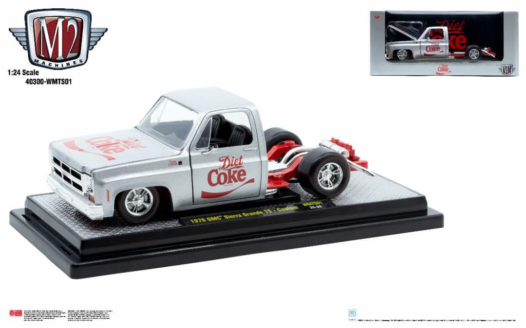 1/24 Walmart Exclusive Bedless Silver Coke Squarebody| House of Diecast ...