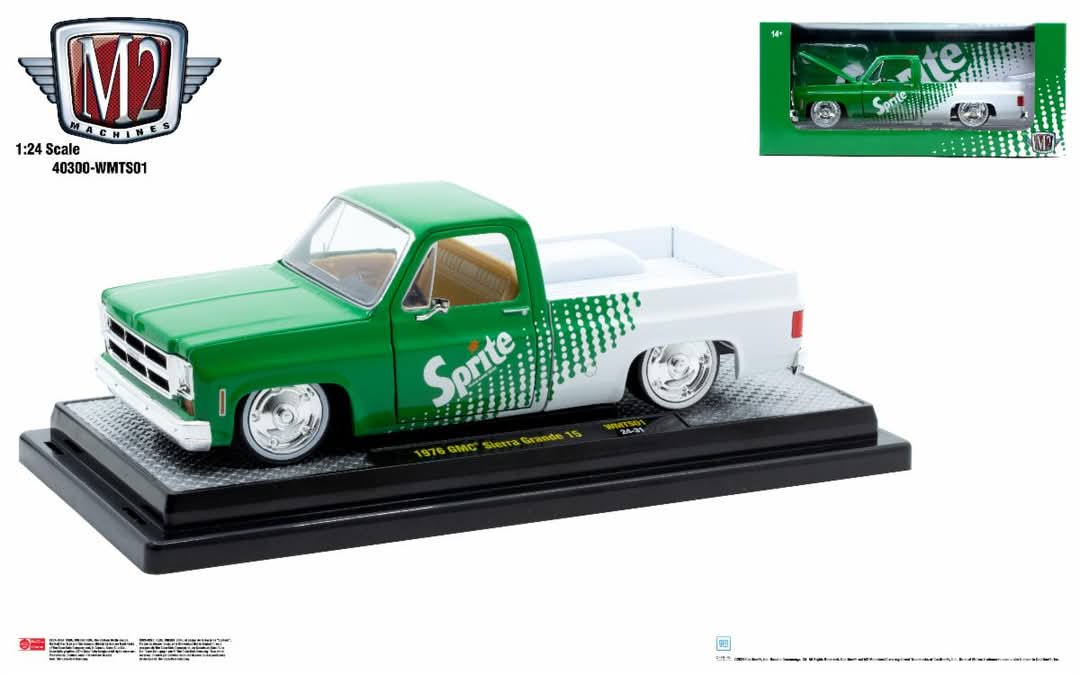 1/24 Walmart Exclusive Sprite Coke Squarebody| House of Diecast Cars