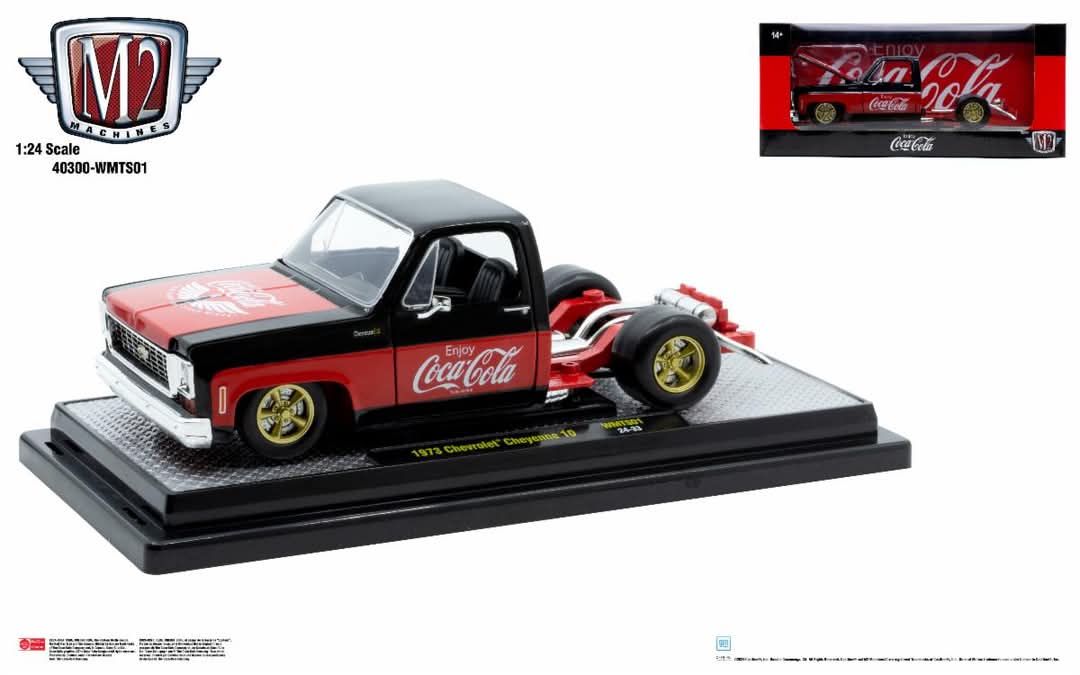 1/24 Walmart Exclusive Red Bedless Coke Squarebody| House of Diecast Cars