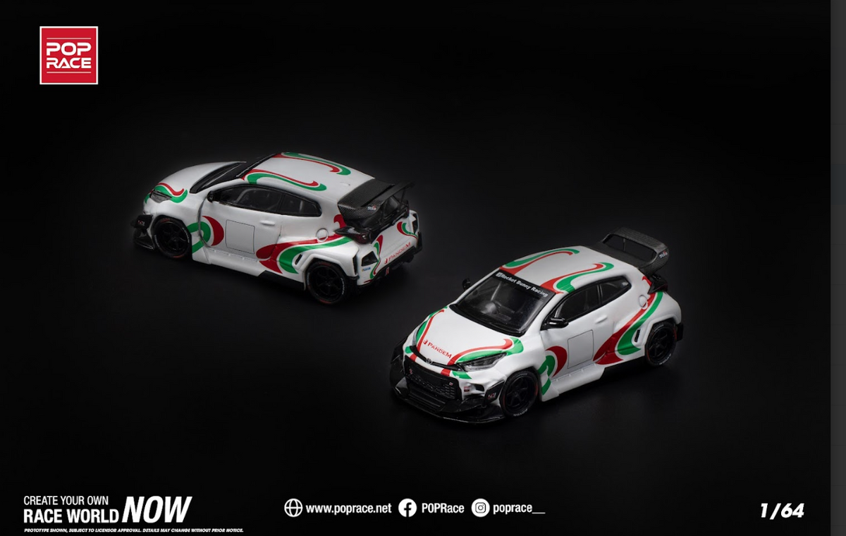 PR640136 PANDEM GR YARIS - RALLY LIVERY HKD| House of Diecast Cars