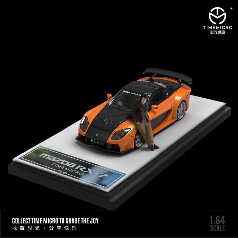 Time Micro TM 1:64 Diecast Model Car Mazda RX-7 Veilside Speed and Pas ...